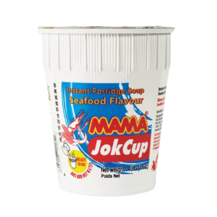 Get MAMA SEAFOOD FLAVOUR RICE PORRIDGE JOK CUP 45G Delivered | Weee ...