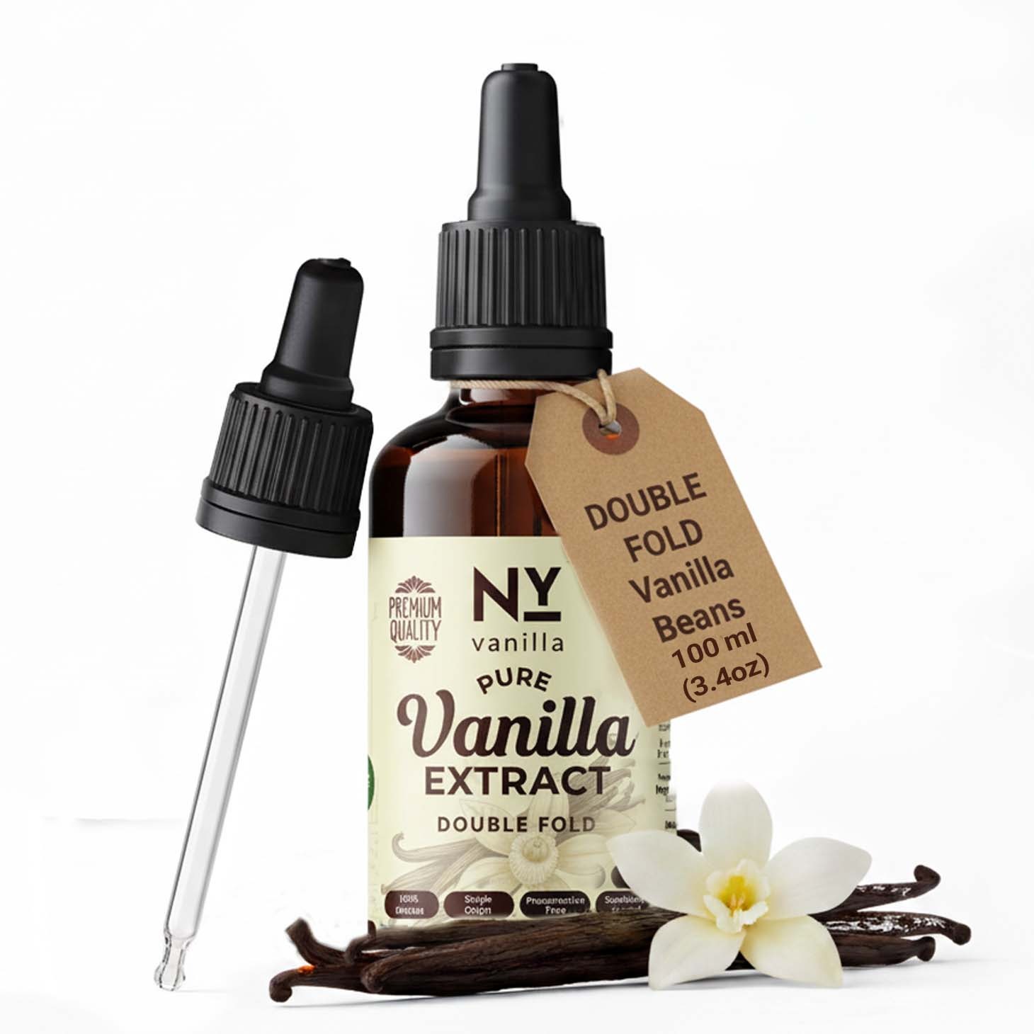 Get Premium Double Fold Vanilla Extract -3.4 Fl Oz 17.99 bottle ...