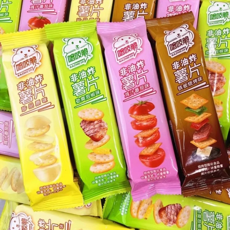 洽洽喀吱脆薯片四种口味混合装（25g*6支） - Weee!