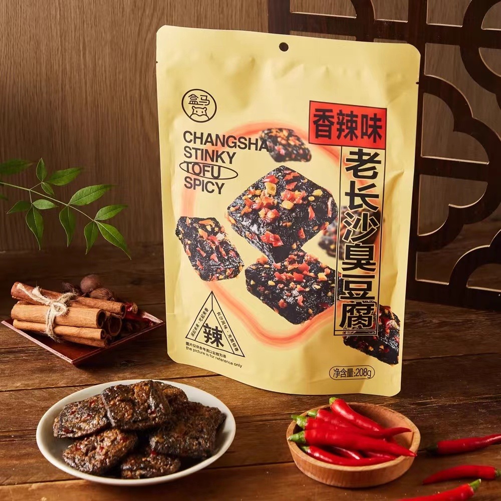 Get Changsha Stinky TOFU, 208g, Spicy, deep-fried tofu, snacks ...