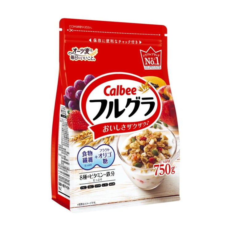 Get Calbee Carbohydrate Al Fruit Granola 750g Delivered | Weee! Asian ...