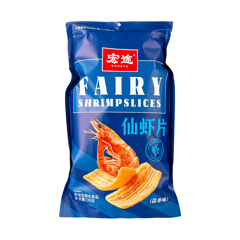 Get Hongtuxian Prawn cracker Garlic Flavored Snacks Snack Office Night ...