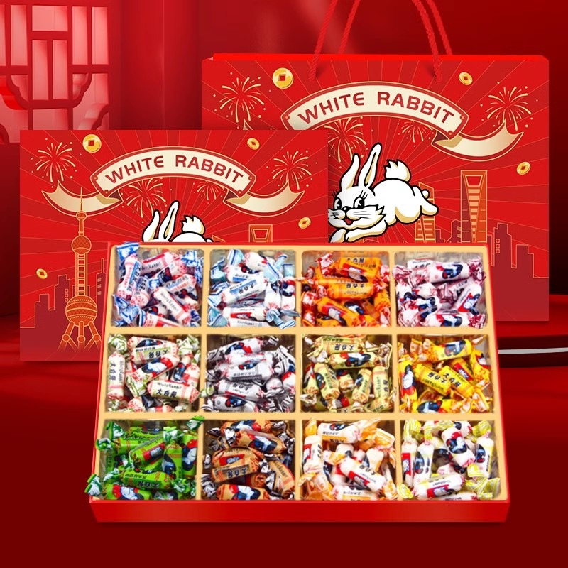 Get Great White Rabbit Milk Candy Gift Set 12 Mixed Flavors Children's ...