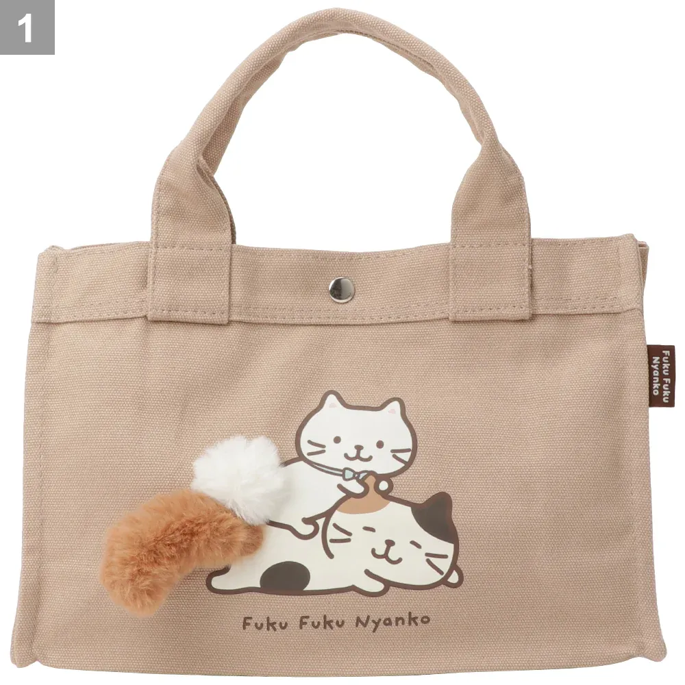 Get Fuku Fuku Nyanko Tail Mini Tote Bag-Cornflower Delivered | Weee! Asian Market