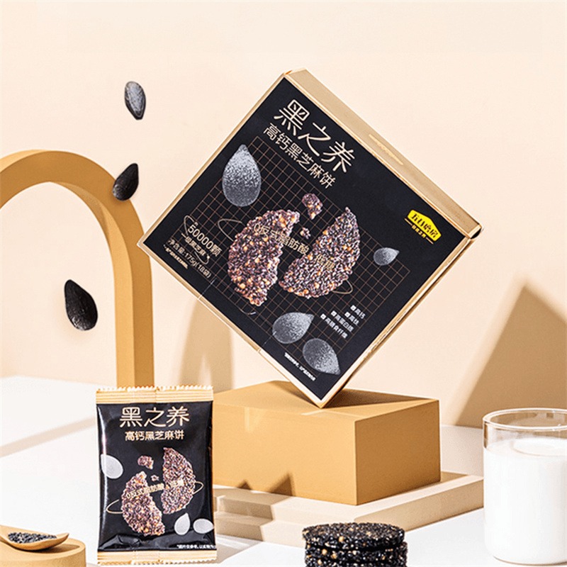 Get High Calcium Black Sesame Crackers Cereal Thin Crackers 175g ...