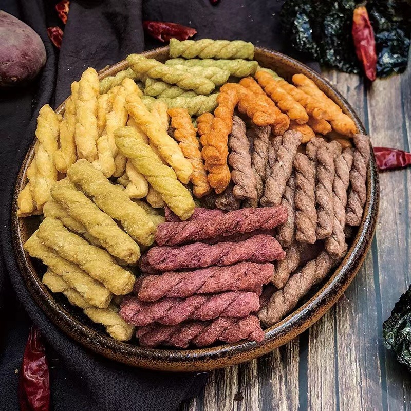 Get Mr Yang GLUTINOUS RICE TWIST THREE FLAVORS SPICY/SEEWEAD/BLACK RICE ...