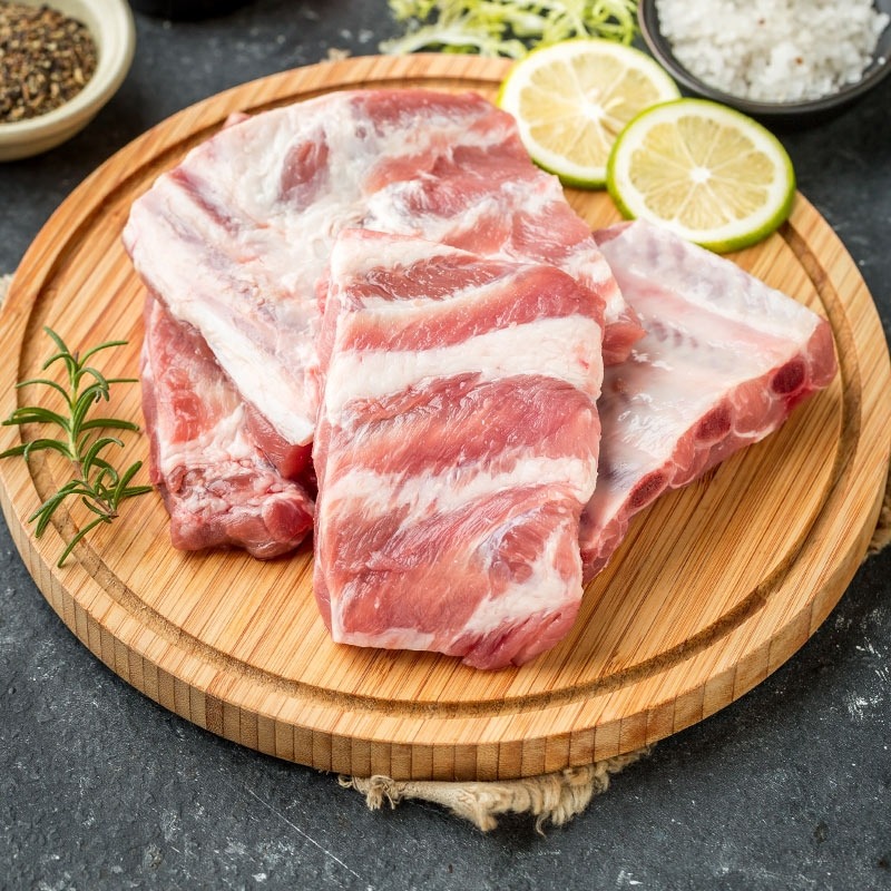 Pork Berkshire Shoulder Spareribs,4pcs/bag ，4lbs - Weee!