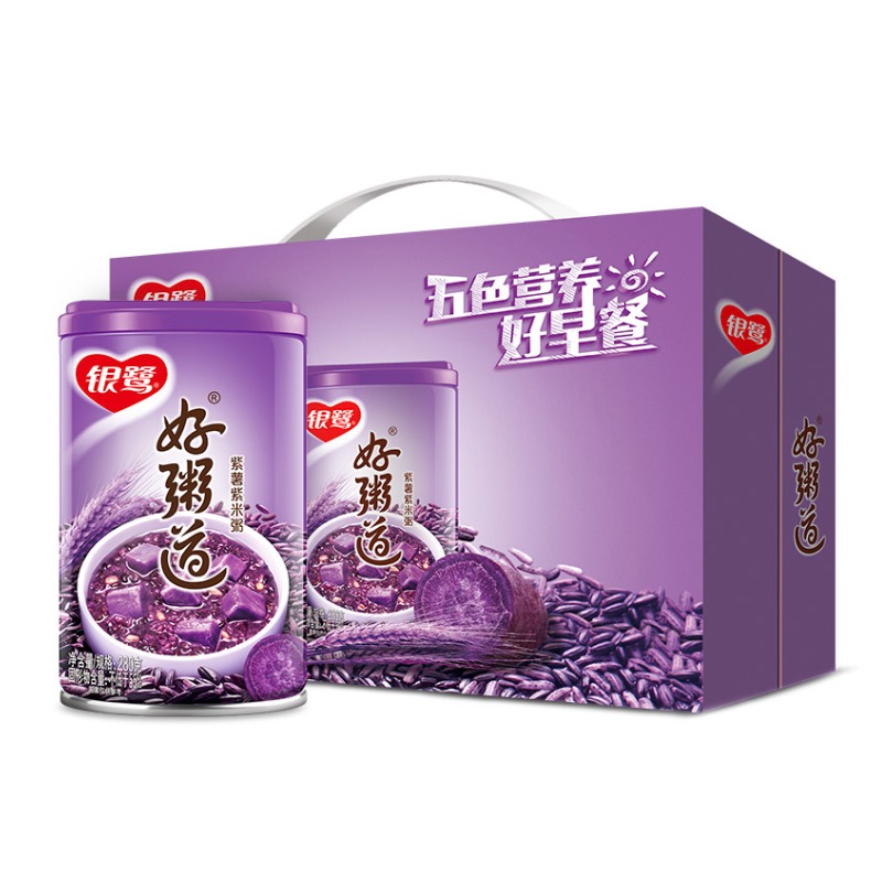 Get Yinlu Purple Potato & Purple Rice Congee 280g Delivered | Weee ...