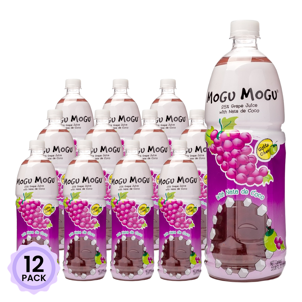 Get Mogu Mogu Grapes Nata de Coco 33.8 oz*12 pack Delivered | Weee! Asian Market