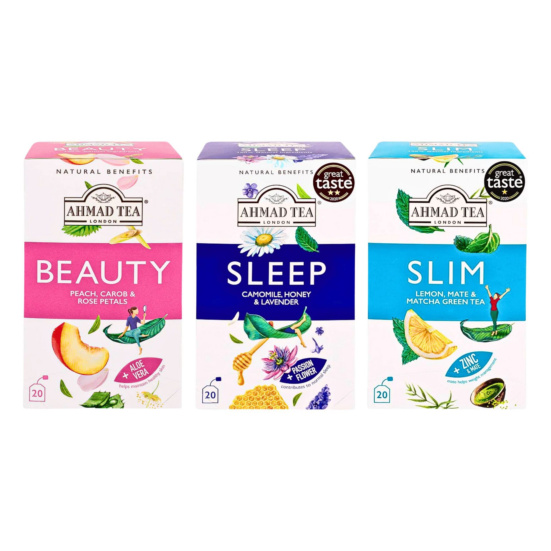 Get AHMAD Tea Combo - Beauty, Sleep, Slim 1 each Delivered | Weee ...