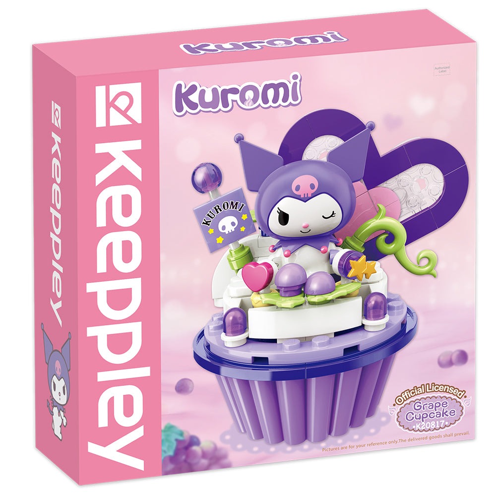 Get KAWAII KUROMI BUILDING BLOCK ANIME CUPCAKE figure CARTOON MINI ...