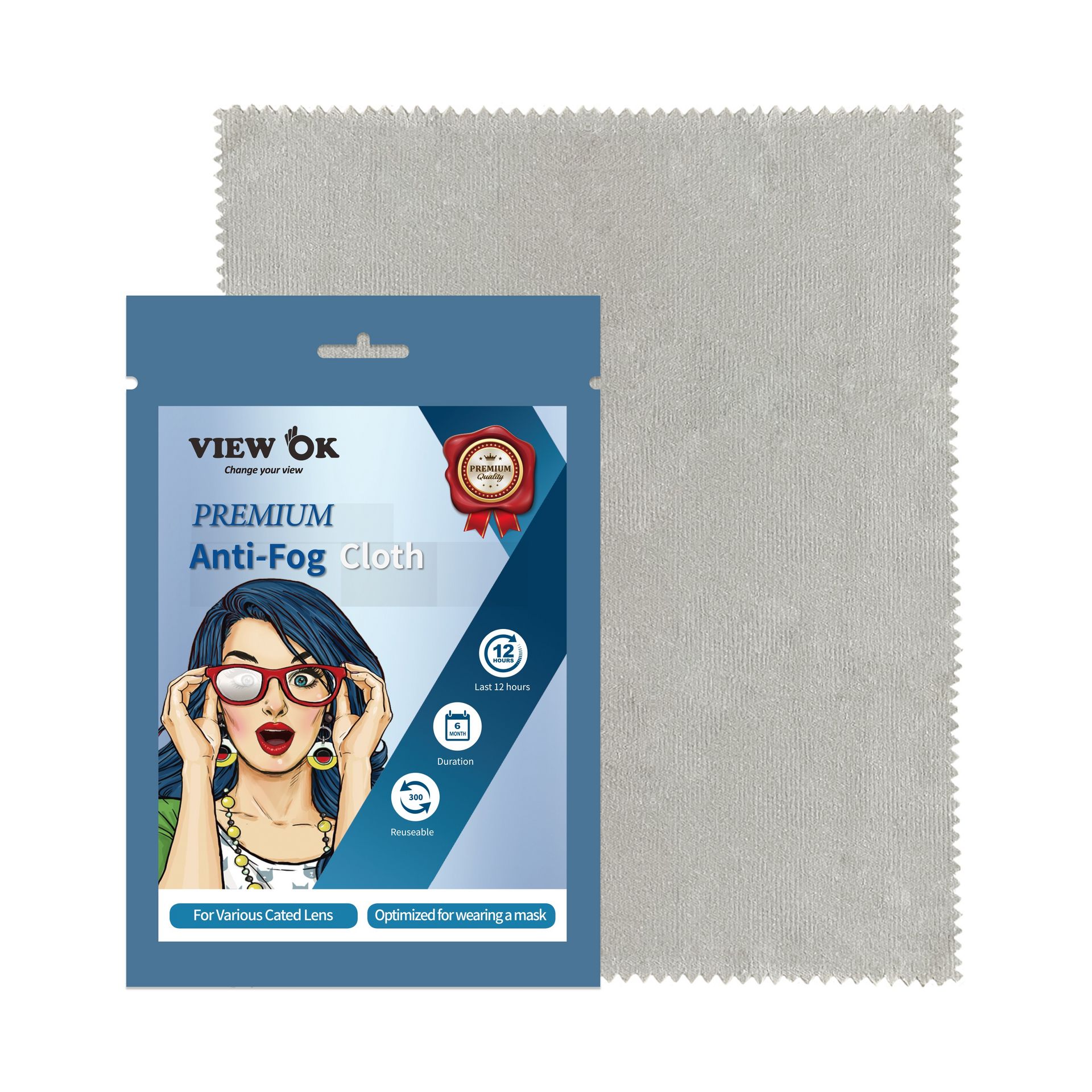 Get Reusable Anti-Fog Cloth for Eyeglasses 15*18 (5sets) Delivered ...