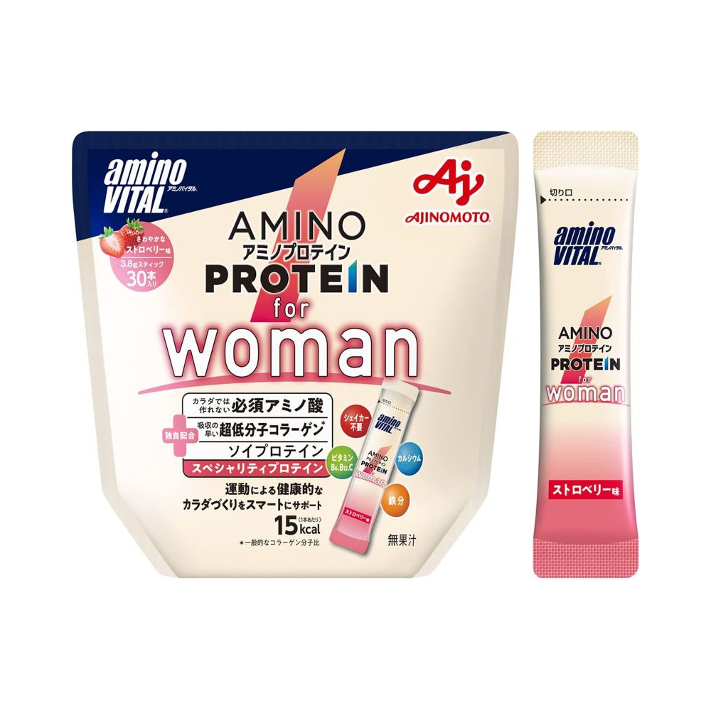 Get amino VITAL amino protein for woman strawberry flavor 3.8g x 30 ...