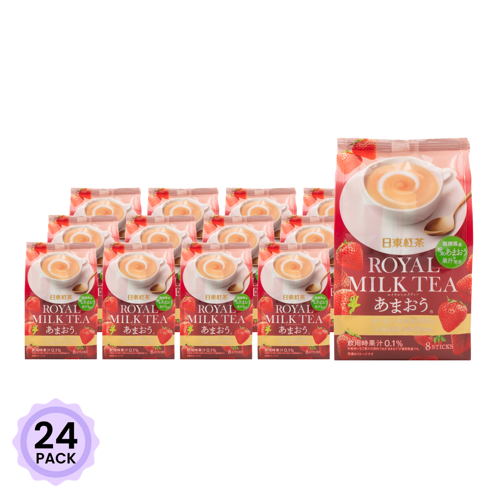 Get Nitto Royal Milk Tea Amao Strawberry Flavor 8 each*24 pack ...