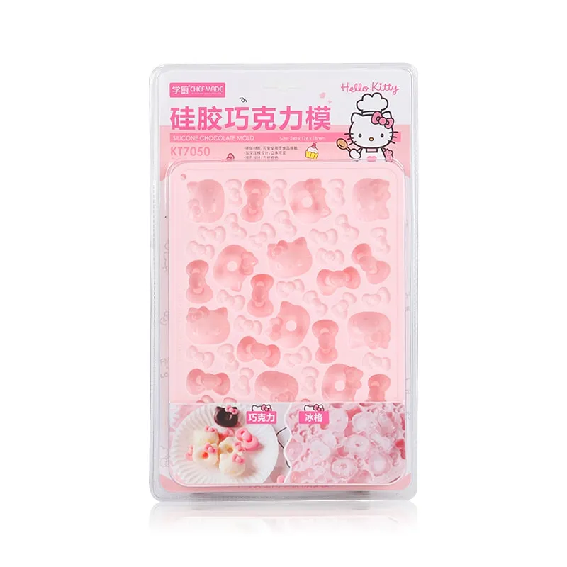 Get HELLO KITTY Silicone Mold Chocolate Pudding Jelly Ice Cube Mold ...