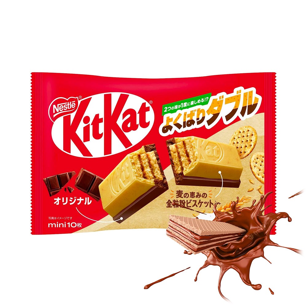 Get KIT KAT Yokubari Double Biscuits Chocolate 10pcs Delivered | Weee ...