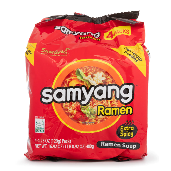 Get Samyang Ramen Extra Spicy pack of 4 Delivered | Weee! Asian Market