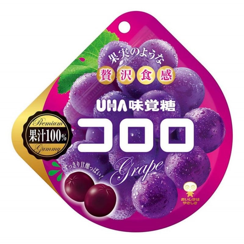 日本UHA悠哈味觉糖 全天然果汁软糖 紫葡萄味48g - Weee!