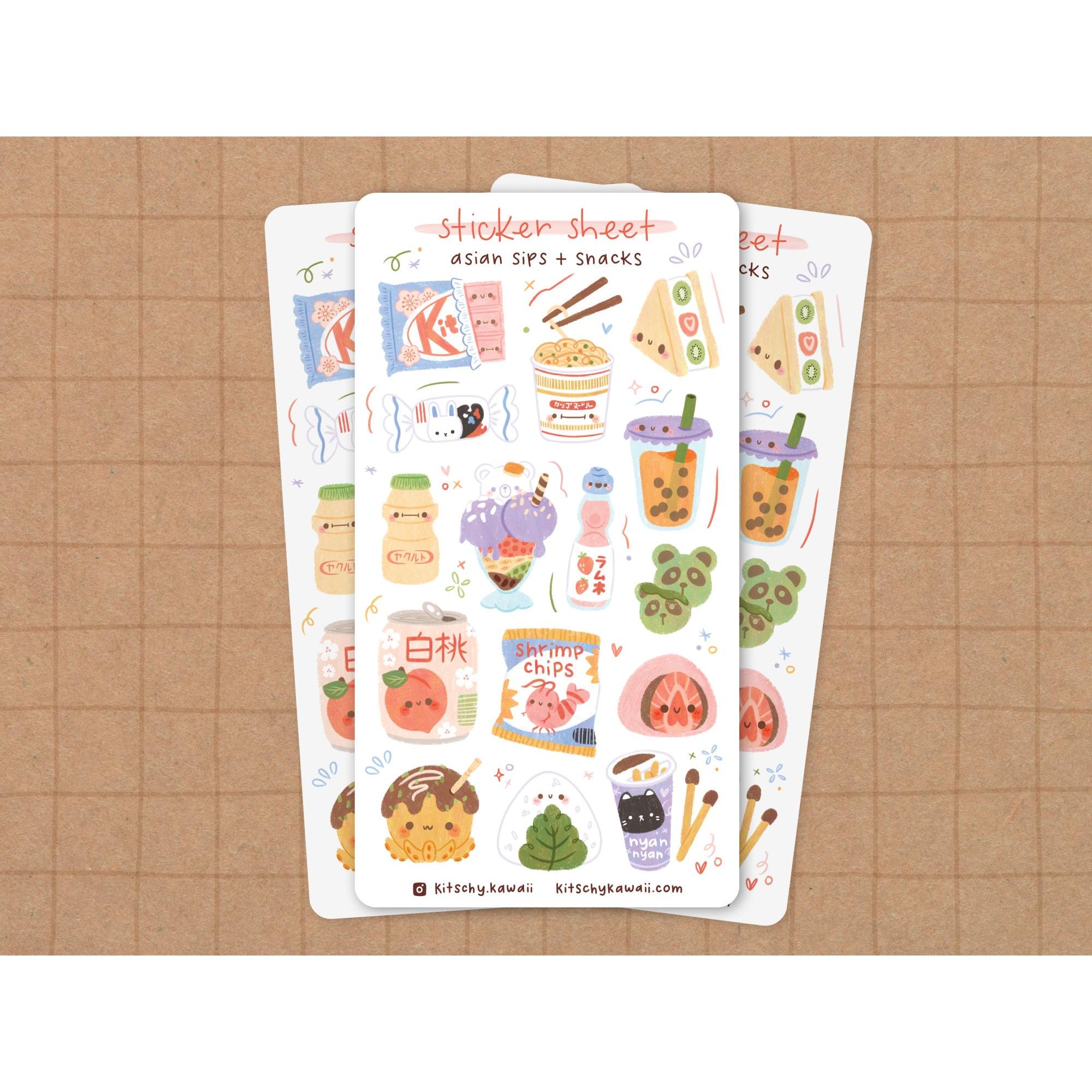 Get Asian Snacks Sticker Sheet Delivered | Weee! Asian Market
