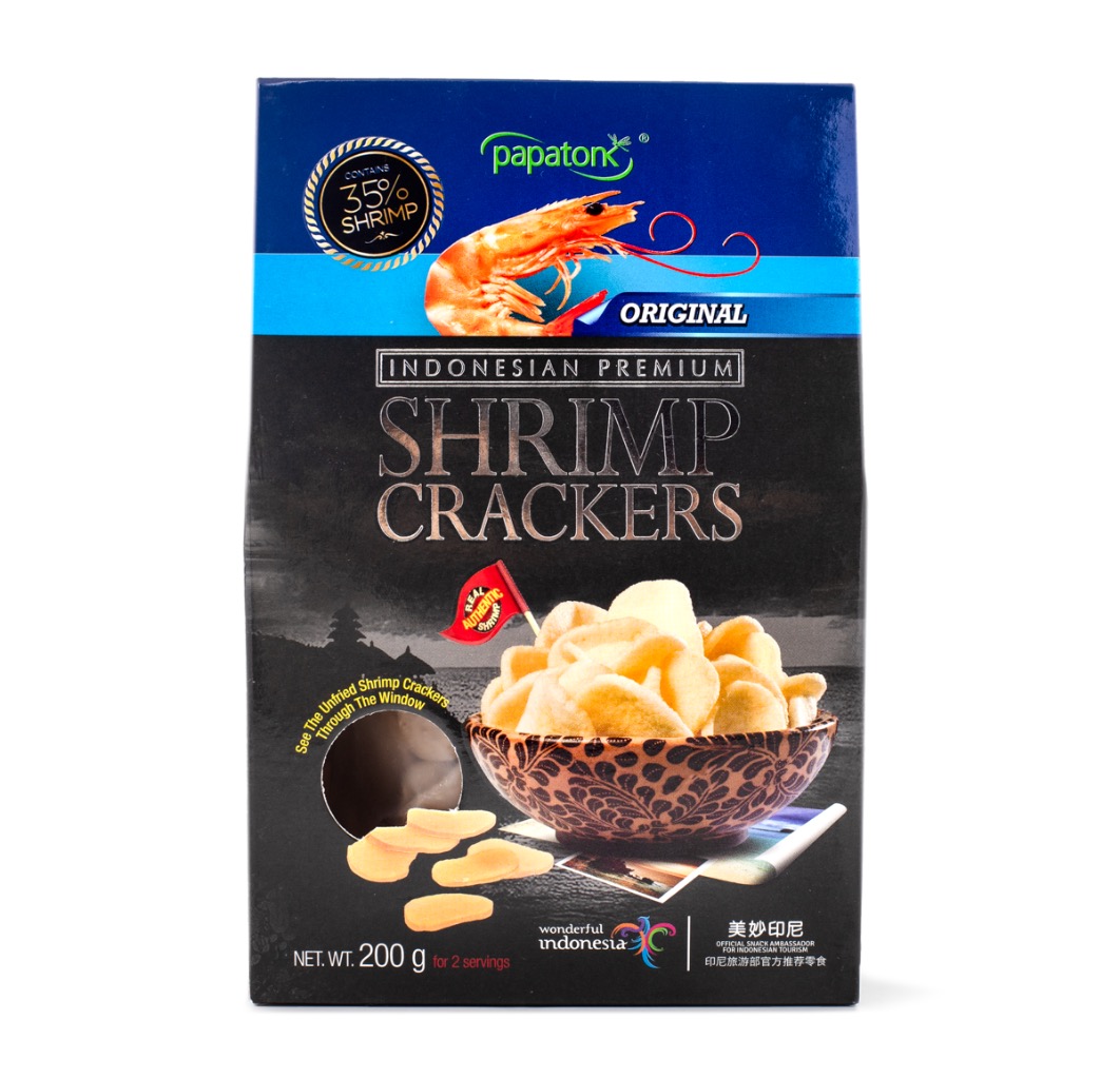 Papatonk Premium 印尼鮮蝦片 原味 - Weee!