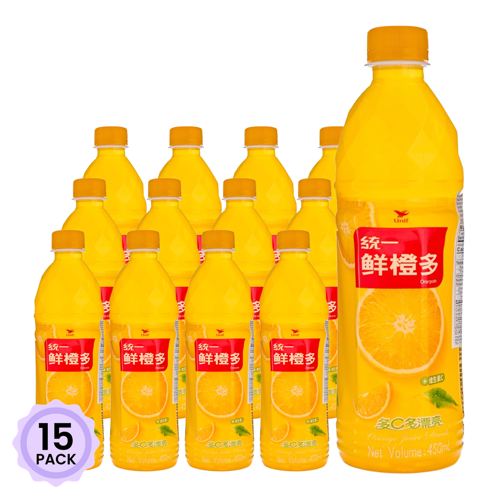Get Unif Orange Juice Drink 450 ml*15 pack Delivered | Weee! Asian Market