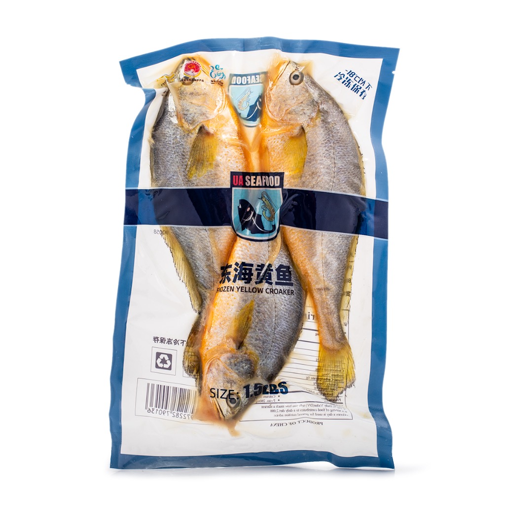 Get Ua Seafood Whole Yellow Croaker 3pcs/PK , Frozen Delivered | Weee ...
