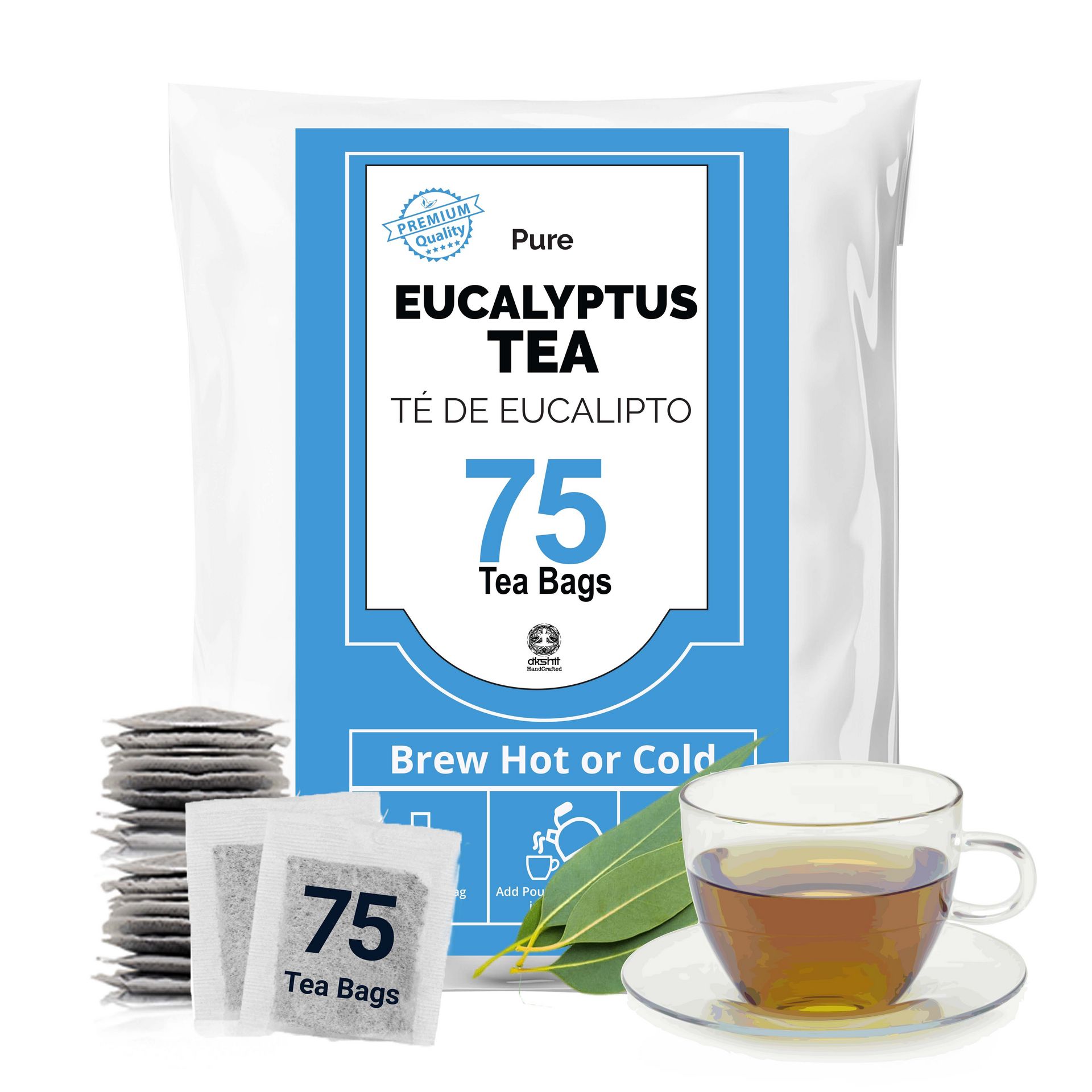 Get 75 Eucalyptus Tea Bags, 100% Pure Eucalyptus Tea Delivered | Weee ...