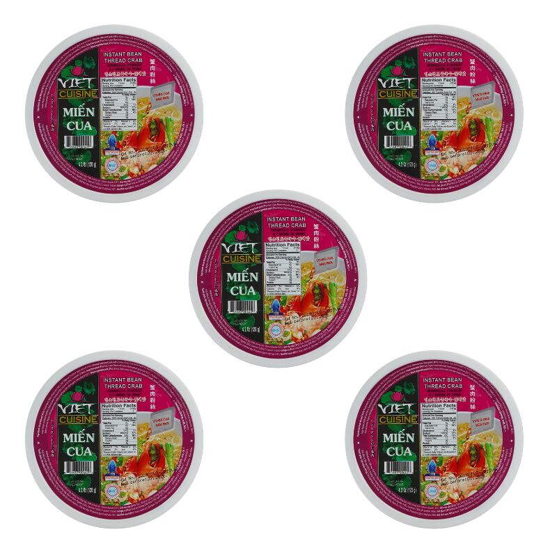 Get Viet Cuisine Crab Instant Bean Thread Noodles pack of 5 Delivered ...