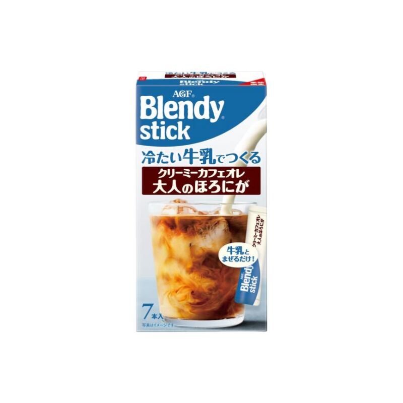 Get Blendy Iced Cafe Latte Slightly Bitter 7 Sticks Delivered | Weee ...