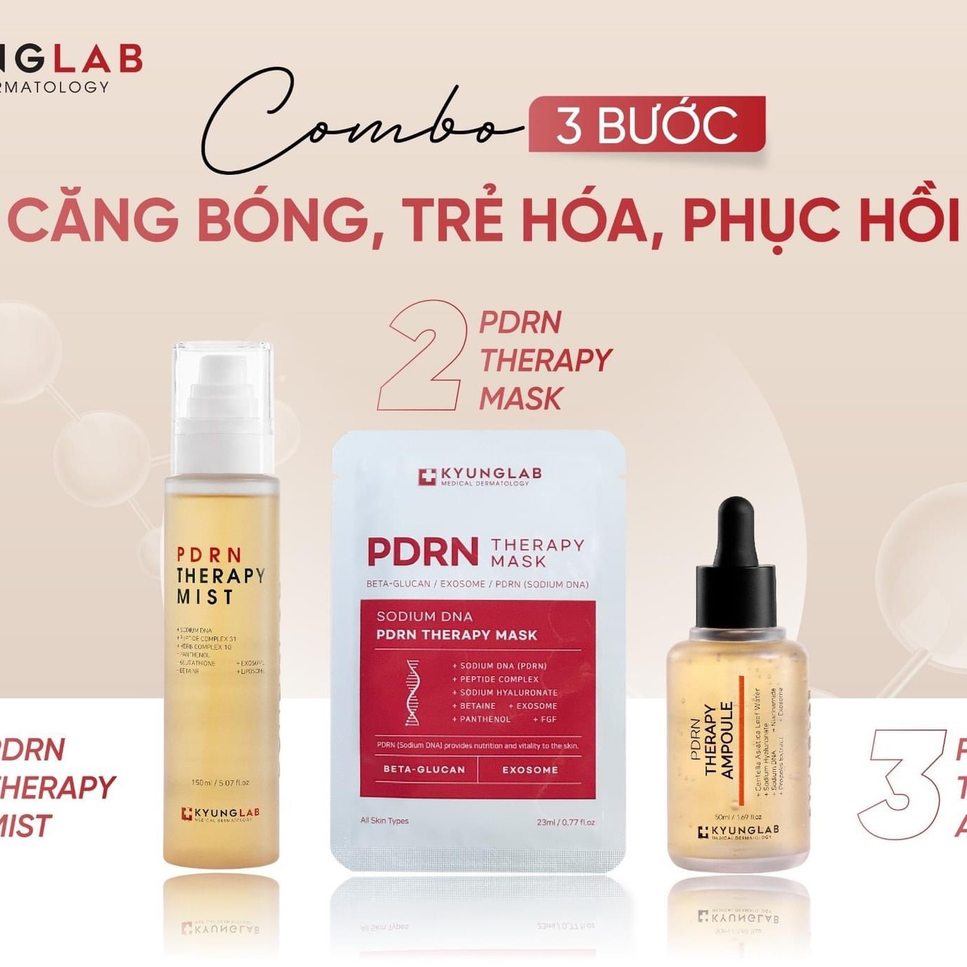 Kyung Lab PDRN Therapy Bundle Mist Ampoule Masks - Weee!