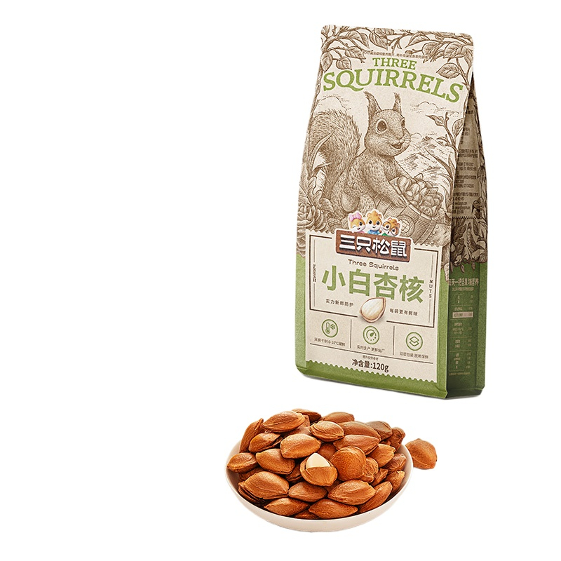 Get Three Squirrels Apricot Kernel Milk Fragrance 120g Delivered | Weee! Asian Market