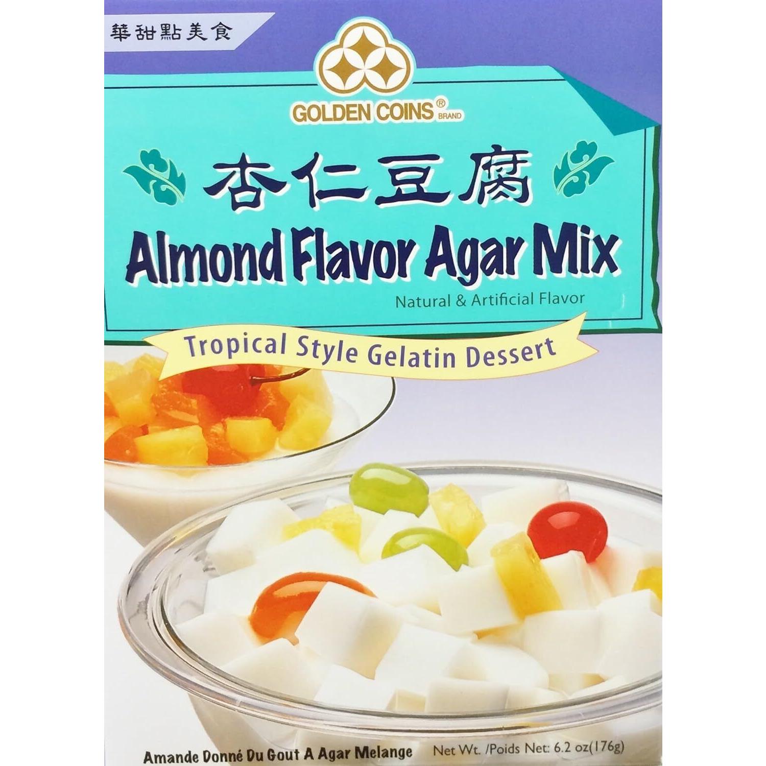 Get Almond Flavor Agar Mix Tropical Style Gelatin Dessert - 6.2oz ...