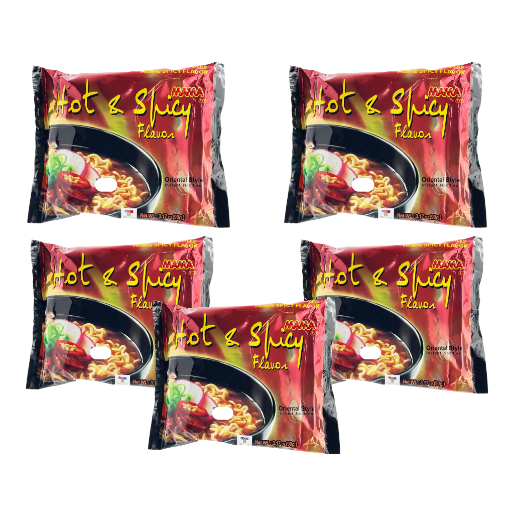Get Mama Hot & Spicy Noodles 3.17oz pack of 5 Delivered | Weee! Asian Market