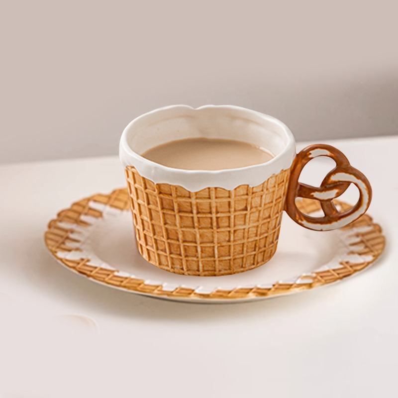 Get Handmade Original Coffee Mug+Tray Set B Delivered | Weee! Asian Market