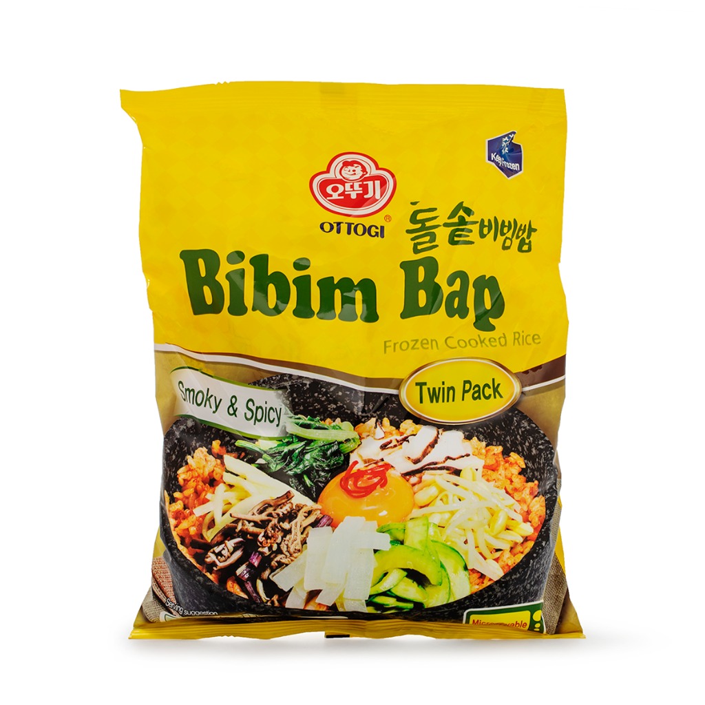 Get Otoki Bibim Bap Cooked Rice, Smokey & Spicy Flavor Twin Pack Frozen ...