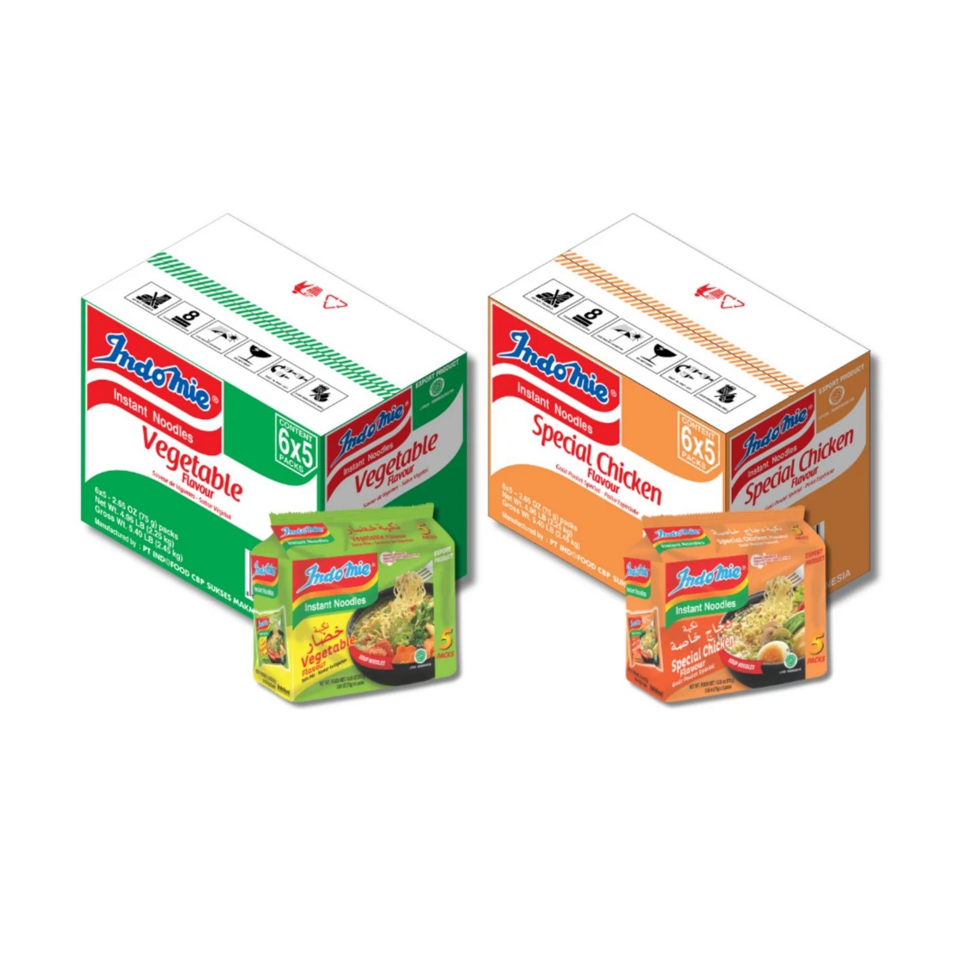 Get Indomie Vegetable & Chicken Flavor Instant Noodle 1 count*60 pack ...