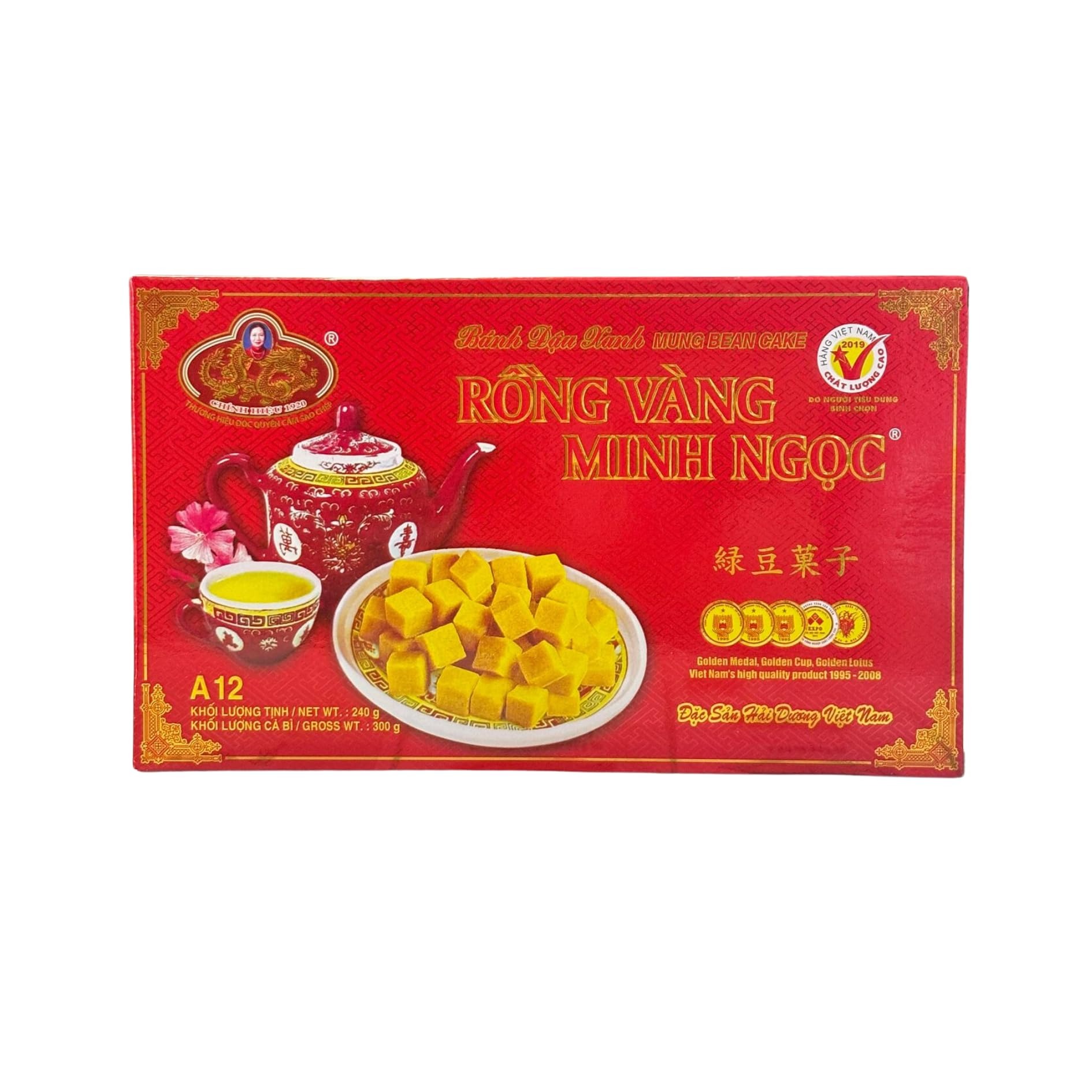 MINH NGOC GOLDEN DRAGON MUNG BEAN CAKE - Weee!