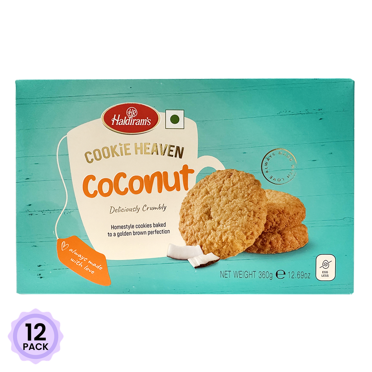 Get Haldiram Coconut Cookies 400 gms 400 g*12 pack Delivered | Weee! Asian Market