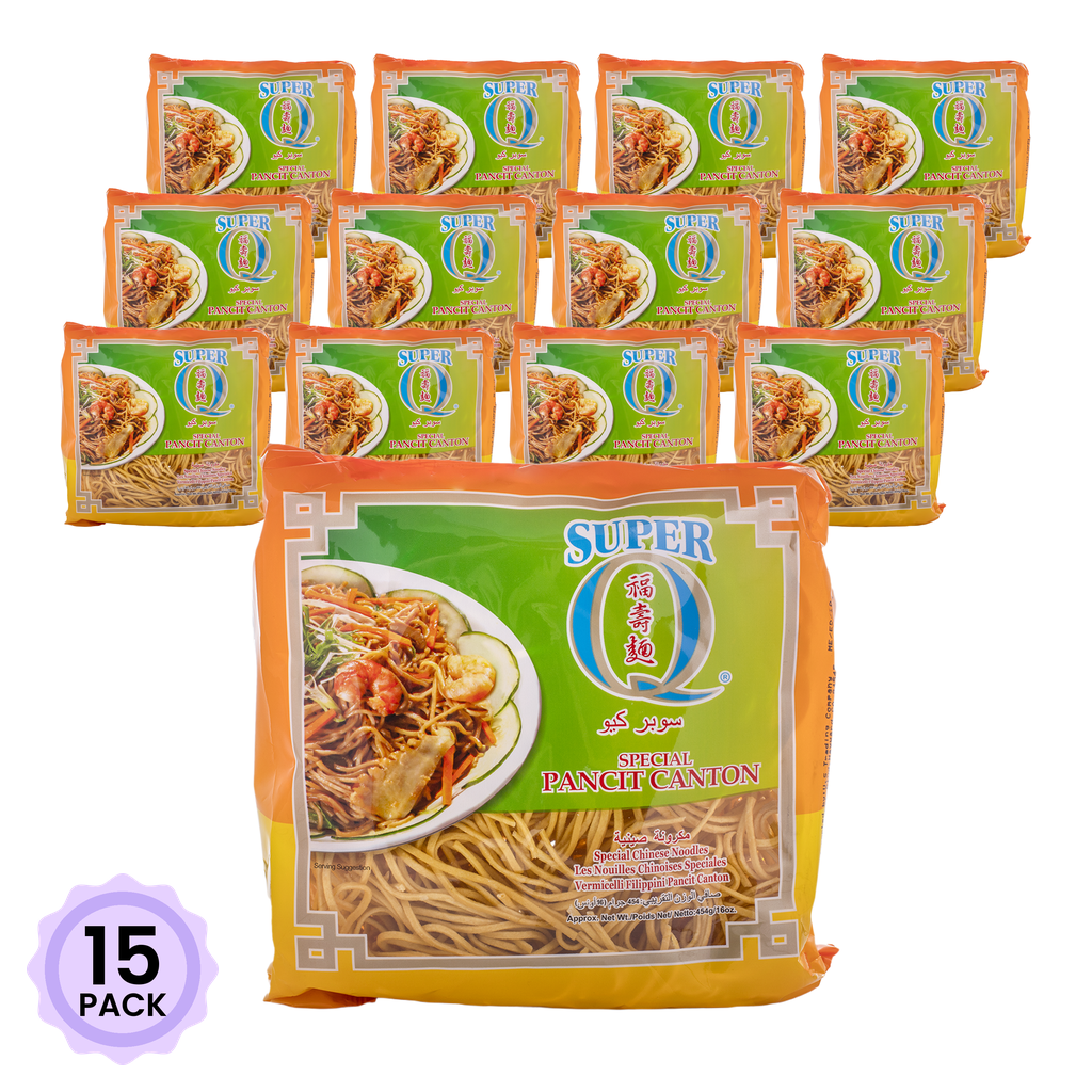 Get Super Q Special Pancit Canton (Wheat Noodles) 16 oz*15 pack ...