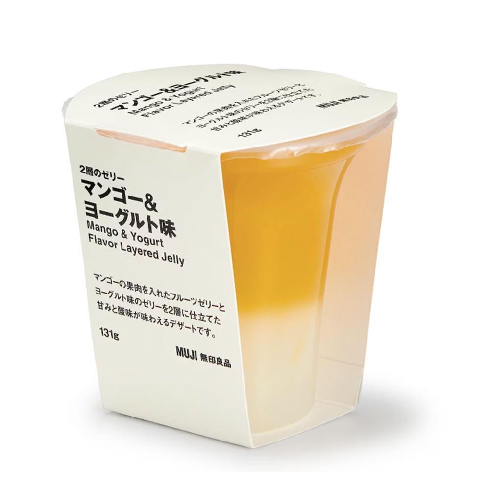 「日本直送」MUJI 2層のゼリー マンゴー＆ヨーグルト味 - Weee!