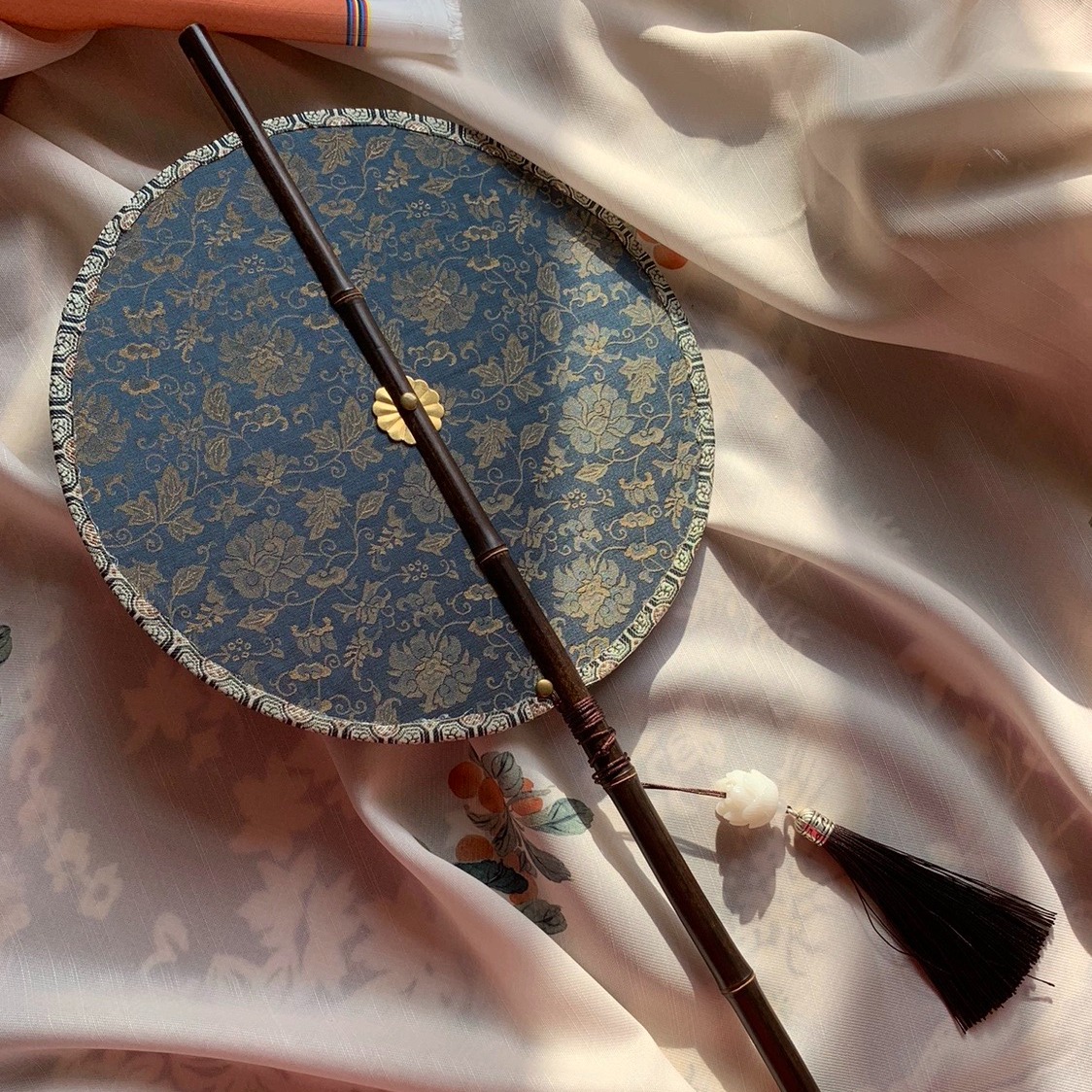 Get Collapsible Ancient Bamboo Fan-Round 1Pc Delivered | Weee! Asian Market