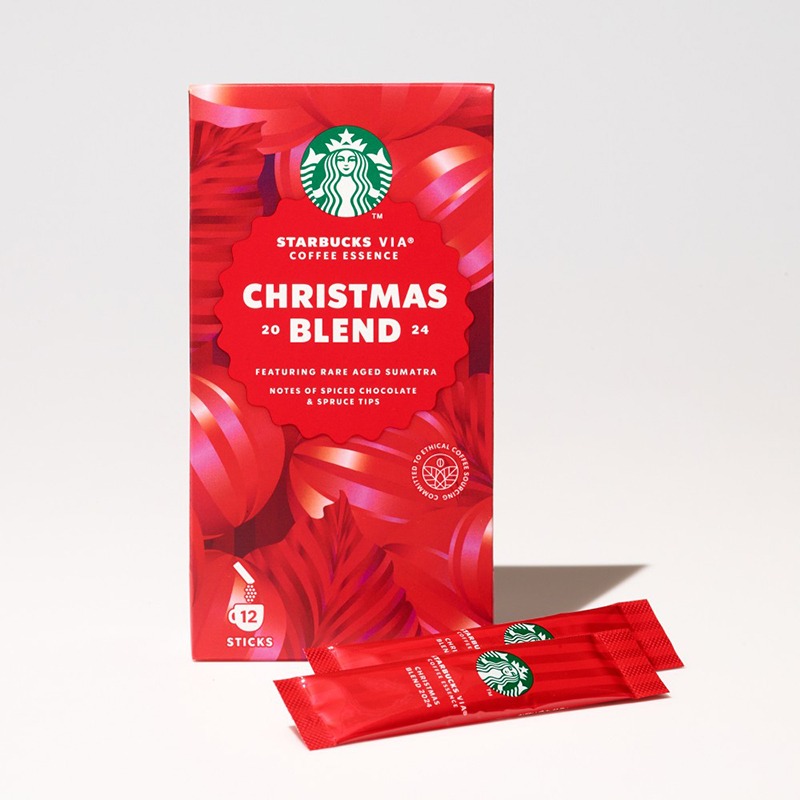 Get Starbucks Via Christmas Limited Edition Coffee Mix 12 Bags ...