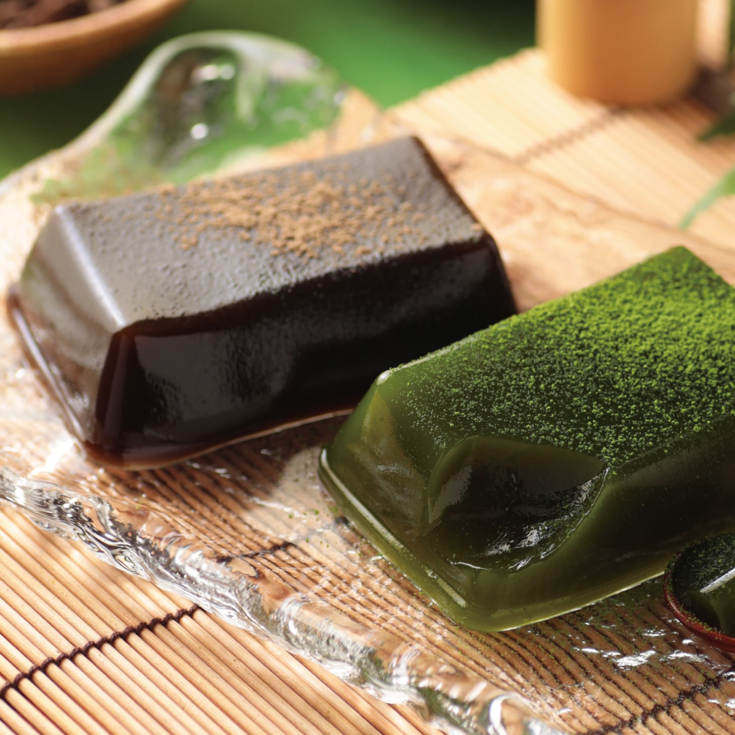 Tsujiri Matcha Hojicha Tea Fern Mochi 4pcs - Weee!