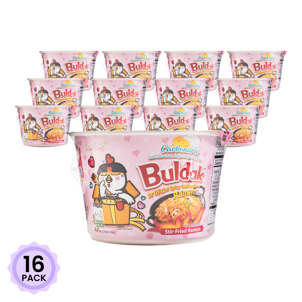 Get Samyang Buldak Carbo Ramen Bowl, Hot Chicken Flavor 3.7 oz*16 pack ...