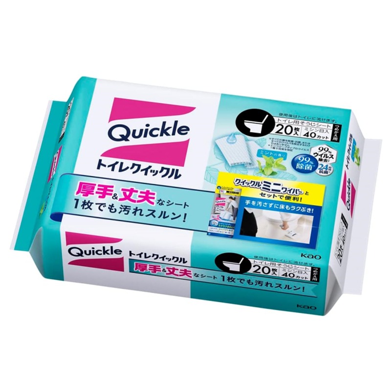 Get KAO Toilet Quickle Jumbo Refill Pack 20 sheets Delivered | Weee ...