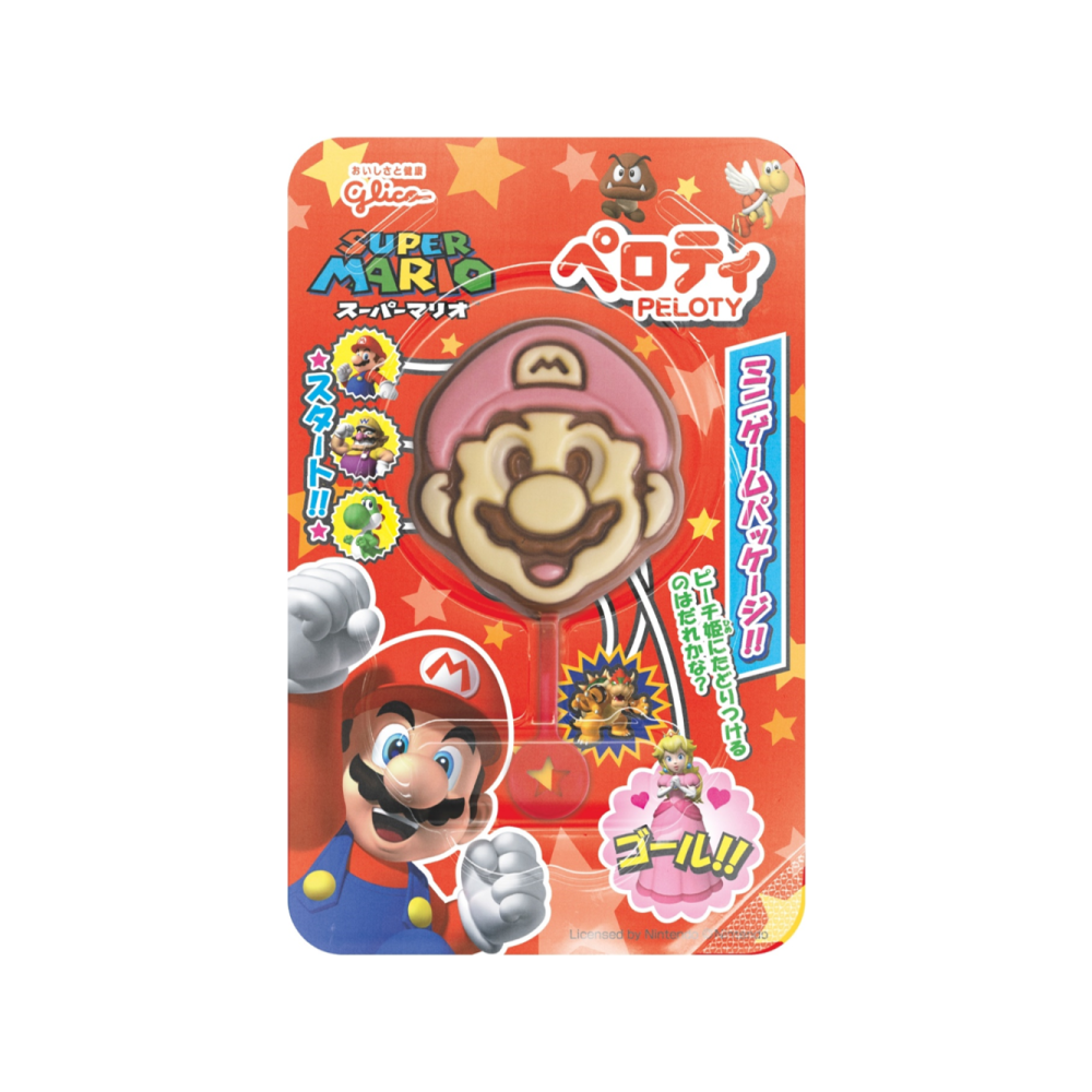 Get POPGlicoPELOTY Super Mario Chocolate Lollipop20g Delivered | Weee ...