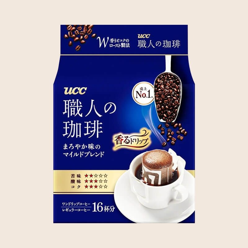 UCC Craftsman's Coffee One Drip Coffee Mild Blend 7g x 16 cups - Weee!