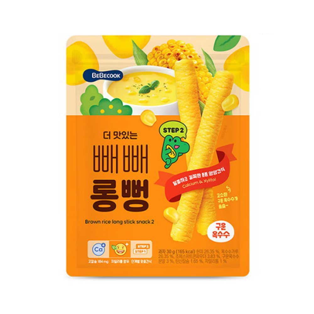 Get BeBecook Brown Rice Long Stick Snack (Step2) Corn Delivered | Weee ...