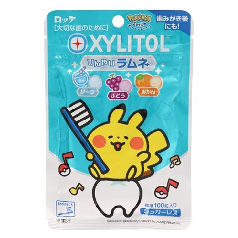 Get LOTTE POKEMON Xylitol Tooth Protection Soda Candy Grape Orange ...