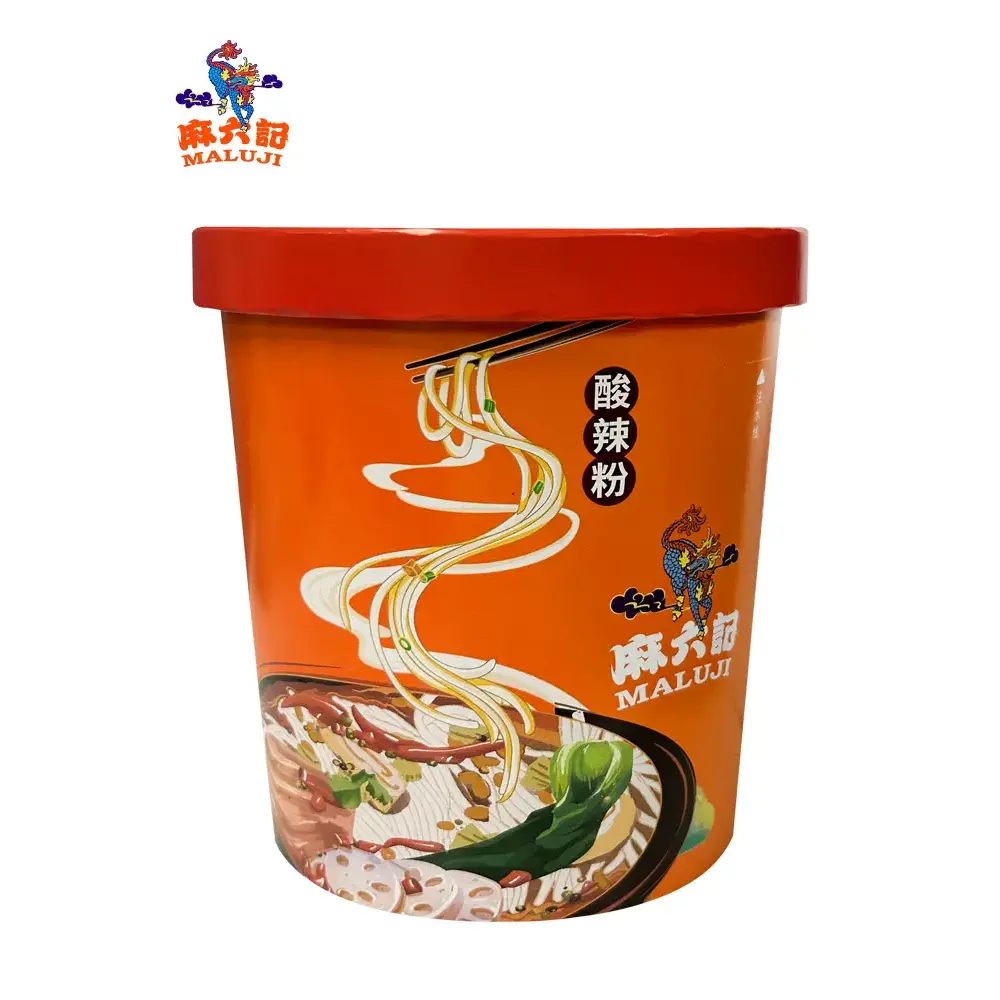 Get Ma Liu Ji Sour and Spicy Noodles, Instant 256g * 2 Barrel Delivered ...